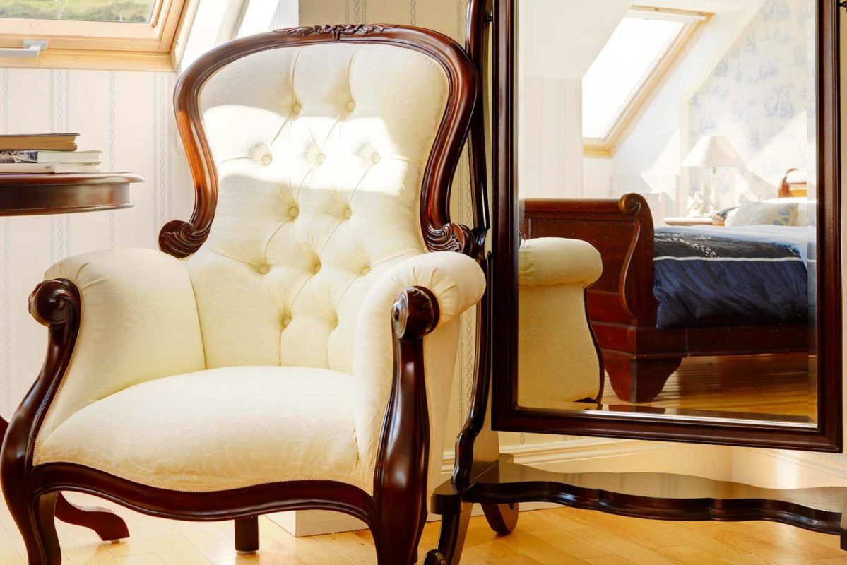 Luxury Double Antique Style Room | Inch Beach House B&B